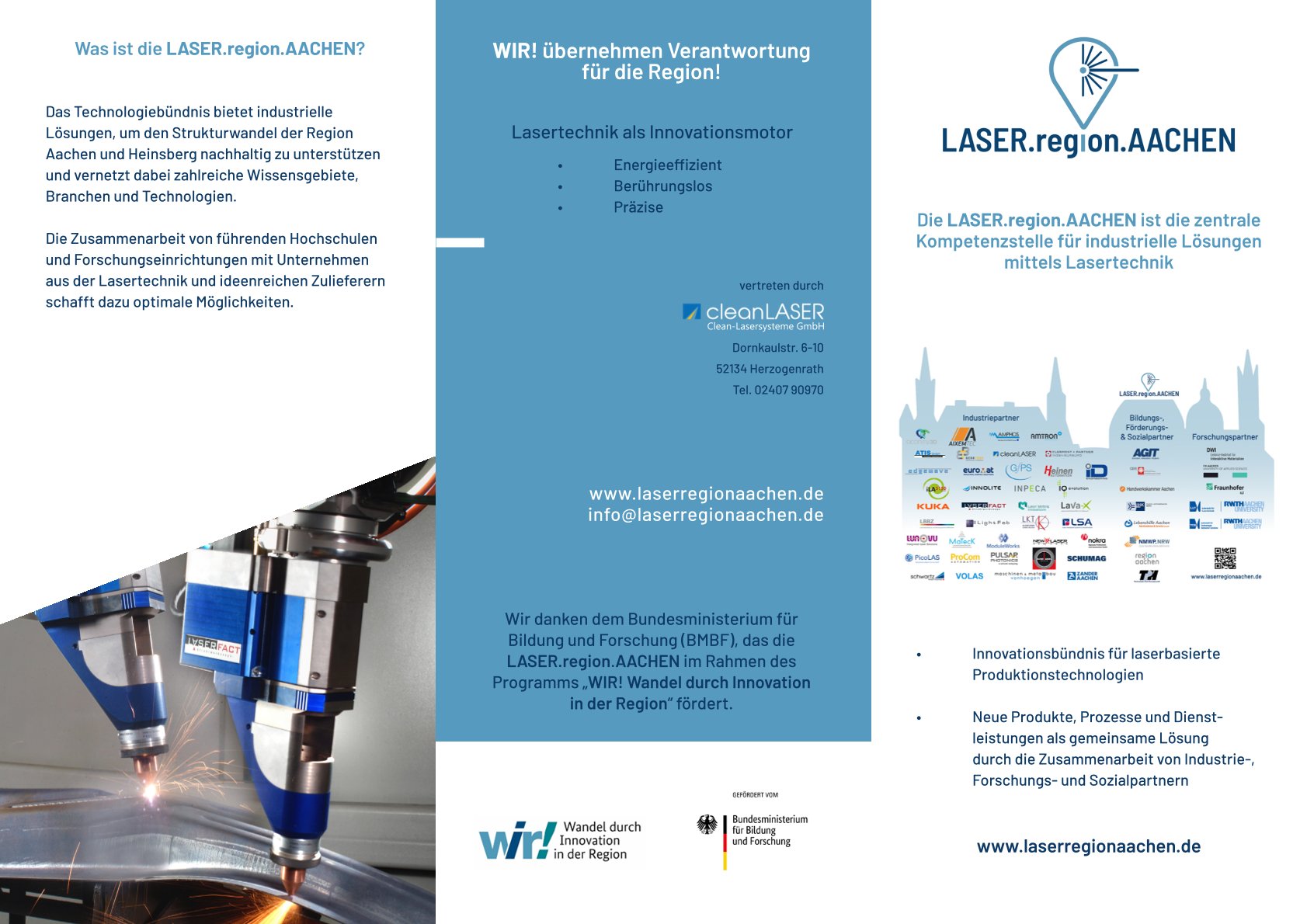Neuer Informations-Flyer der LASER.region.AACHEN %sep